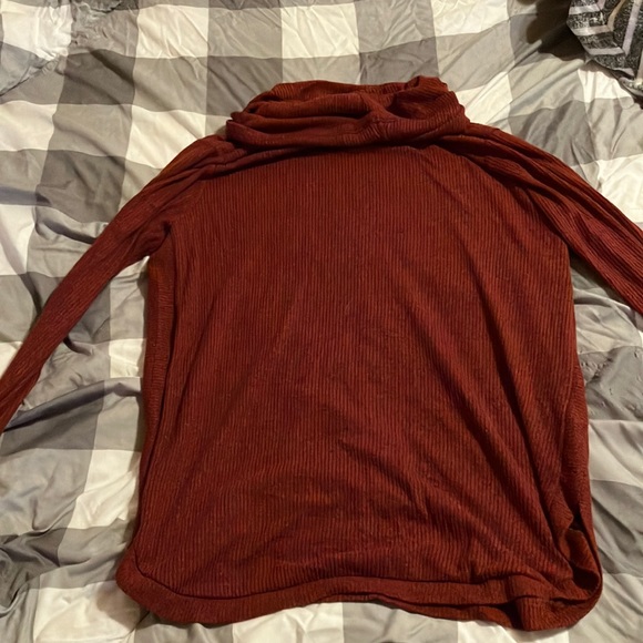 Sweaters | So Soft Burnt Red Cowl Neck Sweater True To Size And Only ...